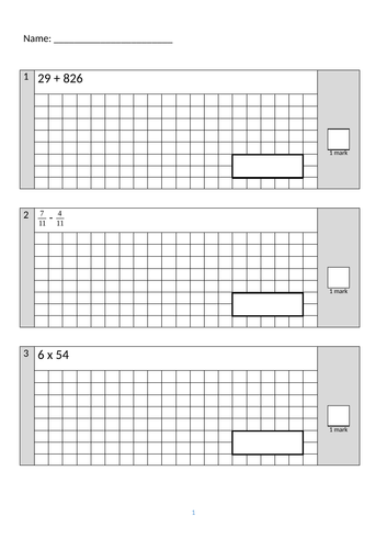 Year 6 Arithmetic Practice Papers based on 2018 | Teaching Resources