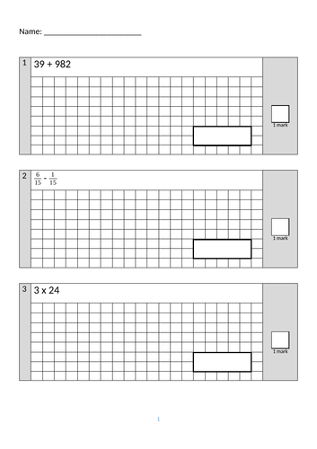 Year 6 Arithmetic Practice Papers based on 2018 | Teaching Resources