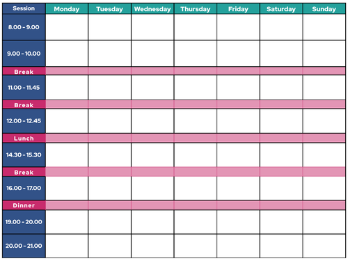 Revision Timetable Printable PDF | Teaching Resources