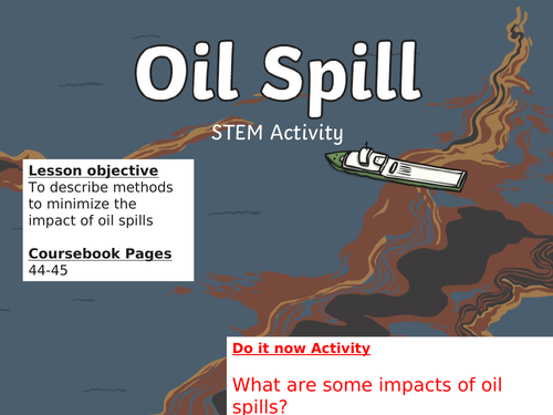 iGCSE Management of Oil Pollution - Energy & the Environment ...
