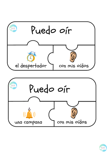 Puzzles de los 5 sentidos | Teaching Resources