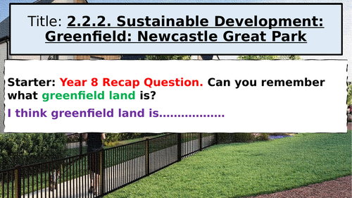 WJEC GCSE Theme 2: L13: Rural-Urban Links – Greenfield Case Study ...