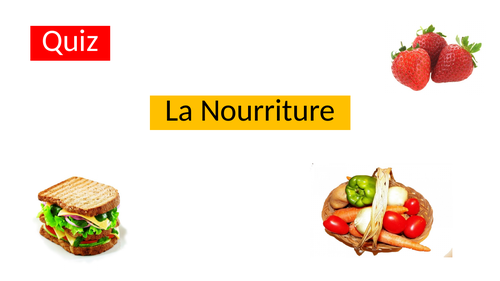 French - Food quiz | Teaching Resources