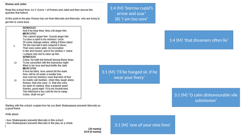 Romeo & Juliet exam revision and WAGOLLS | Teaching Resources