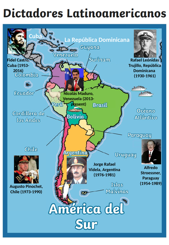 Latinamerican Dictatorships Dictaduras Latinoamericanas | Teaching ...
