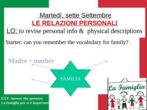 Descrizioni fisiche e parentela - physical description + family 3 ...
