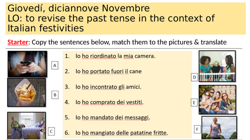 Customs and Festivals - le feste Italiano Lezioni Intro, 1& 2 ...