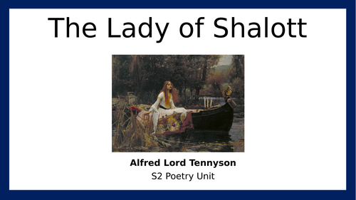 Poetry Unit: The Lady of Shalott | Teaching Resources