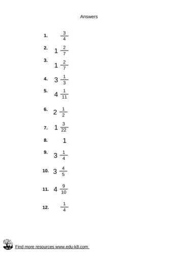 Ks2 Sats Revision Adding And Subtracting Fractions Teaching Resources