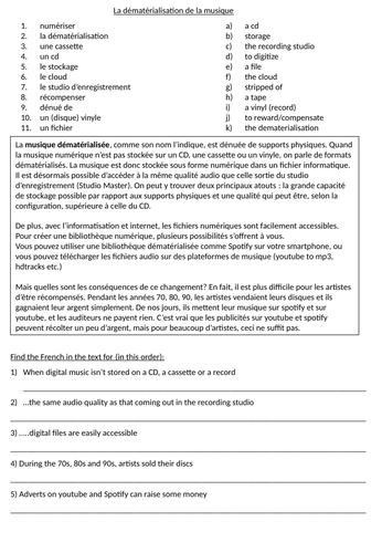 A level French: La musique- Comment récompenser les artistes ...