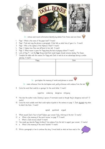 Alma writing pack - ready made worksheets & modelled text aimed at Year ...