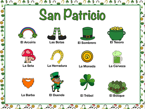 Word search St Patrick’s Day . Sopa de letras San Patricio | Teaching ...
