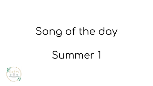 Song of the day | Teaching Resources