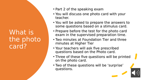 GCSE German Photo Card Technique Tutorial | Teaching Resources