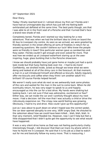 Cosmic Frank Cotrell Liam diary entry KS2 English writing WAGOLL ...