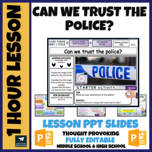 Police Trust + Confidence in the UK | Teaching Resources