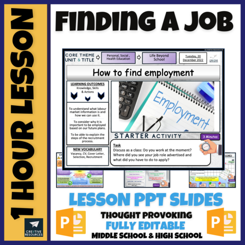 How to find employment / a Job - Careers | Teaching Resources