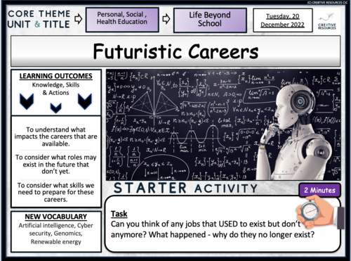 Futuristic Careers and AI | Teaching Resources