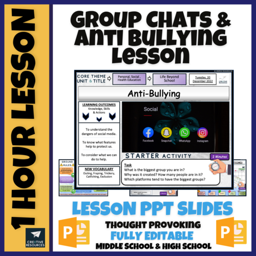 Group Chats & Anti-Bullying Lesson | Teaching Resources