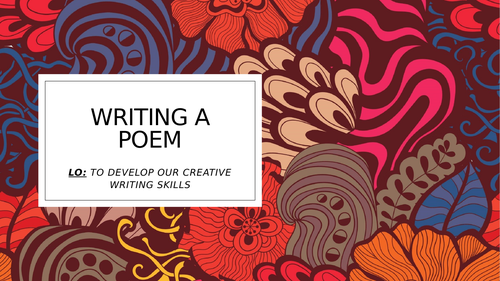 Writing your own poem - National Poetry Day | Teaching Resources