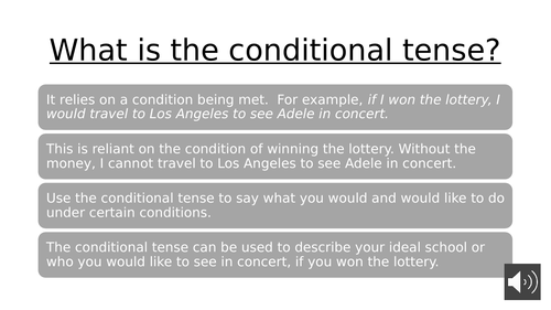 The conditional tense in German revision tutorial | Teaching Resources
