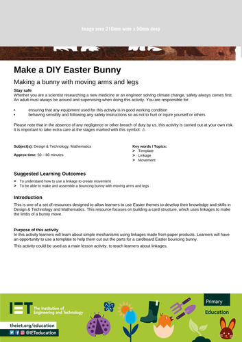 Make a DIY Easter Bunny | Teaching Resources