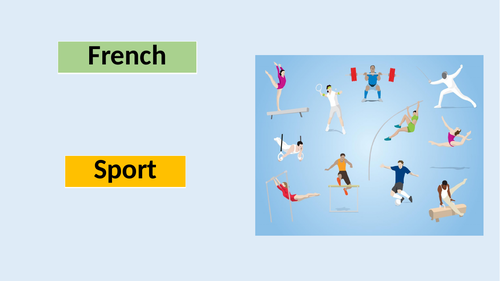 French - Sport (incl. football vocab) | Teaching Resources