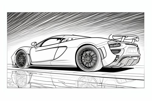15 A4 Sports Cars Colouring / Coloring Sheets / Pages / Mindfulness ...