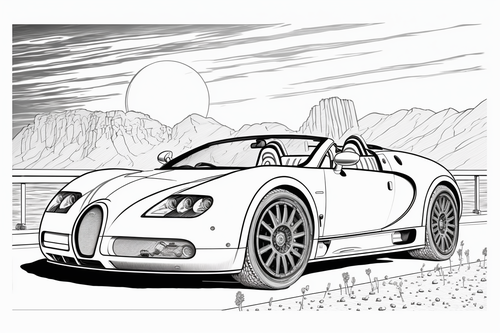 15 A4 Sports Cars Colouring / Coloring Sheets / Pages / Mindfulness ...