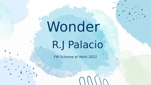 Y7 Wonder Full SOW, lesson slides, assessment, resources | Teaching ...