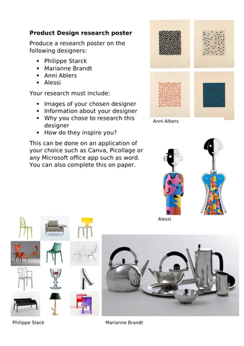 Design Technology Cover work | Teaching Resources