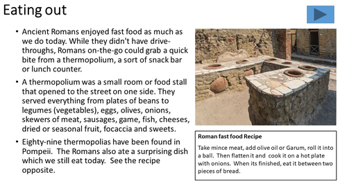 Market Place Activity - Roman Entertainment and Leisure | Teaching ...