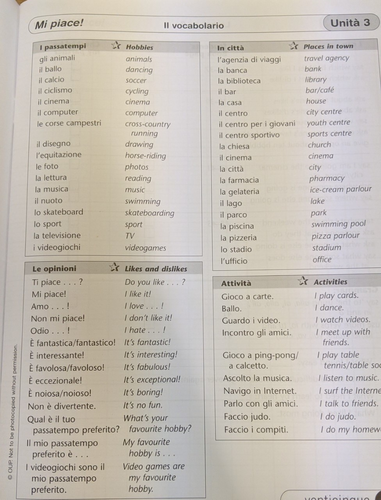 Italian Assessment Pack - Listening, Reading and Writing on Free time ...