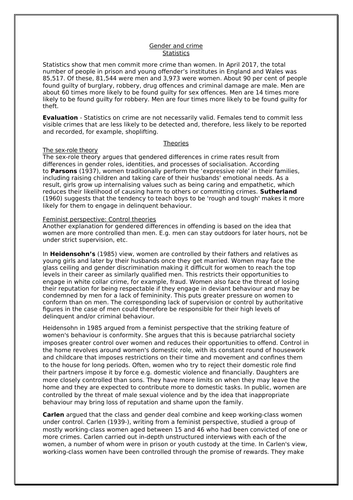 GCSE Sociology AQA Crime and Deviance unit | Teaching Resources