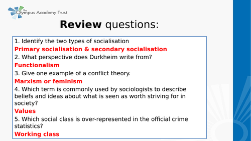 GCSE Sociology AQA Crime and Deviance unit | Teaching Resources