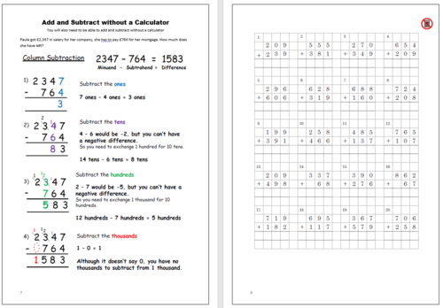 Functional Skills Maths-Number Revision workbook | Teaching Resources