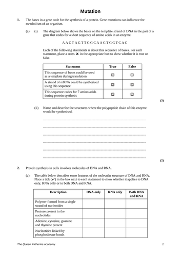 Dna Genetic Control And Cell Division Teaching Resources