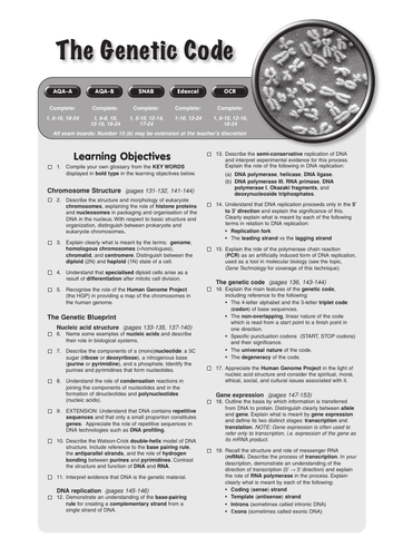 DNA , Genetic control and Cell division | Teaching Resources