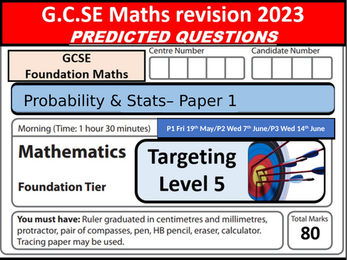 2023 Predicted content/questions/topics revision lessons GCSE Maths ... 2023 Predicted content/questions/topics revision lessons GCSE Maths ...