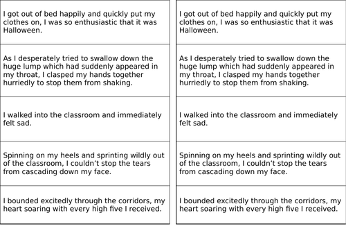 Wonder Diary Entry Planning and Resources - Halloween Scene (Auggie's ...