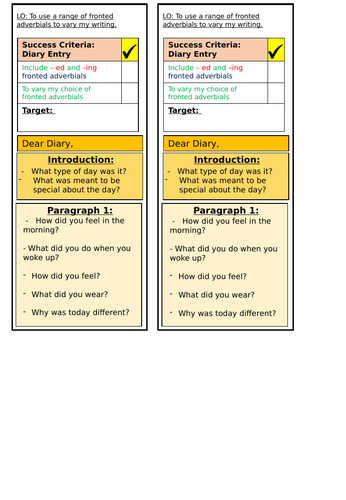 Wonder Diary Entry Planning and Resources - Halloween Scene (Auggie's ...