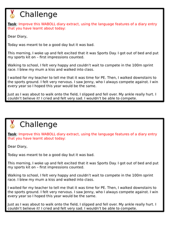 Wonder Diary Entry Planning and Resources - Halloween Scene (Auggie's ...