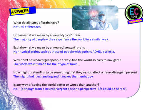 Neurodiversity PSHE | Teaching Resources