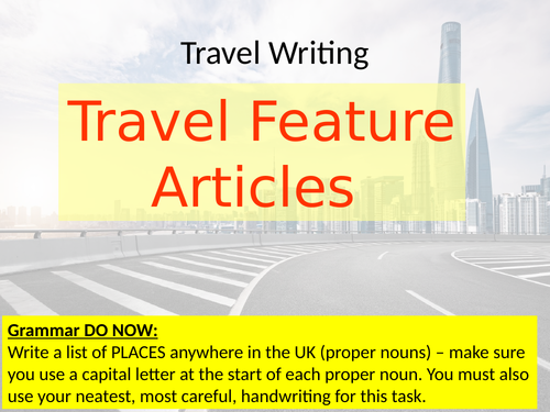 Travel Writing 2 Lessons with Scaffolds | Teaching Resources