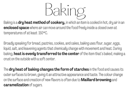 Cookery Methods Visual Display | Teaching Resources