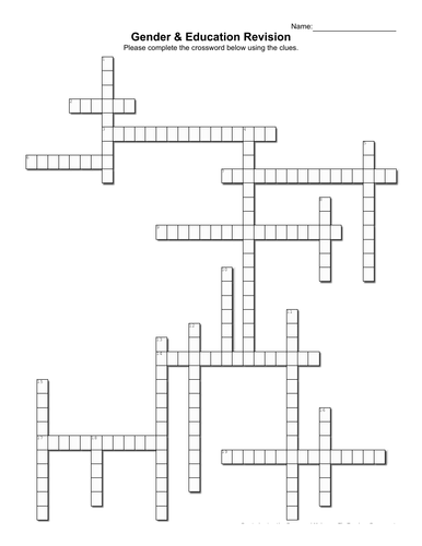 AQA Sociology Education crosswords | Teaching Resources
