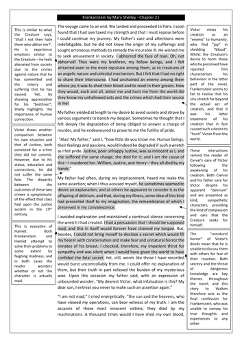 Frankenstein Chapter 22 Fully Annotated | Teaching Resources
