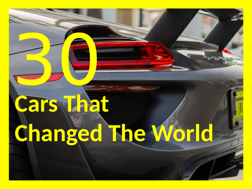 Wall Display - Design Technology - 30 Cars That Changed The World - 30 ...
