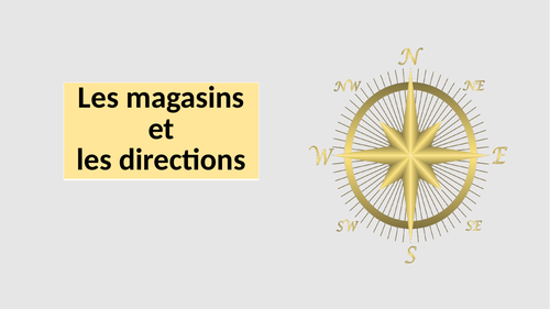 French GCSE Shops and directions | Teaching Resources