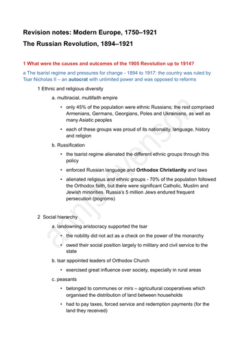 CIE AS HISTORY_ EXPANDED REVISION NOTES_EUROPEAN HISTORY: RUSSIAN ...